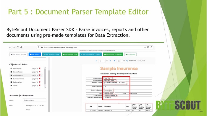 Document Parser Template Editor | PDFAPI.co